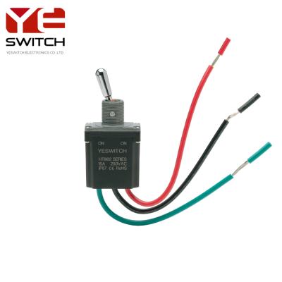 China UL94V-0 Rubber Terminal Industrial Toggle Switch On On Toggle Switch Nylon Housing for sale