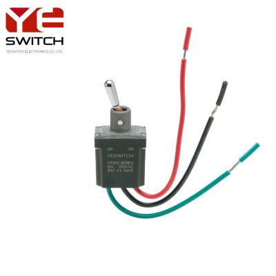 China UL94V-0 Rubber Terminal Industrial Toggle Switch On On Toggle Switch Nylon Housing for sale