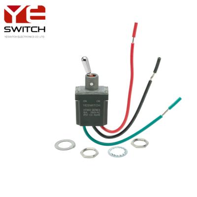 China UL94V-0 Rubber Terminal Industrial Toggle Switch On On Toggle Switch Nylon Housing for sale