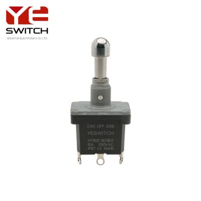 China Locking Handle Industrial Toggle Switc 250VAC H Waterproof Push Button For Aerial Work Platform for sale