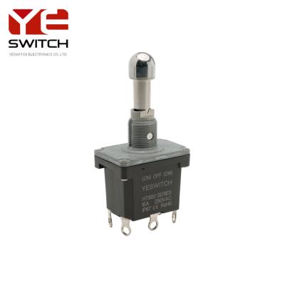 China Locking Handle Industrial Toggle Switc 250VAC H Waterproof Push Button For Aerial Work Platform for sale
