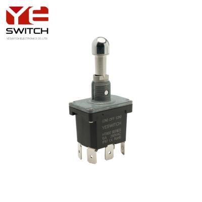 China ON ON ON Industrial Toggle Switch Metal 100000 Cycles With PC Terminal For Control Panels for sale