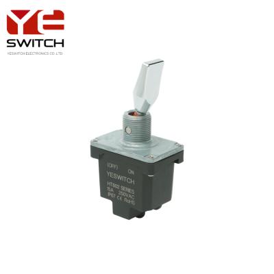 China Double Pole Industrial Metal Toggle Switch For Platform Control Box for sale