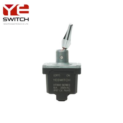 China Double Pole Industrial Metal Toggle Switch For Platform Control Box for sale
