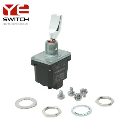 China Double Pole Industrial Metal Toggle Switch For Platform Control Box for sale