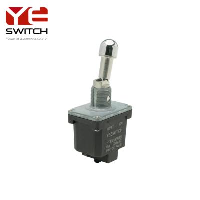 China IP68 Waterdichte 15A 28V Aan Uit Dubbelpolige Metalen Tuimelschakelaar Met Schroefklem Te koop