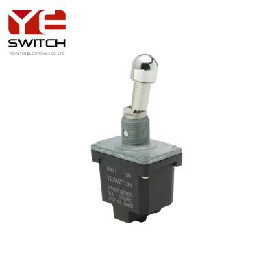 China IP68 Waterdichte 15A 28V Aan Uit Dubbelpolige Metalen Tuimelschakelaar Met Schroefklem Te koop