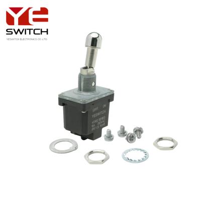China IP68 Waterdichte 15A 28V Aan Uit Dubbelpolige Metalen Tuimelschakelaar Met Schroefklem Te koop