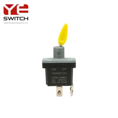 China Interruptor de ligação (ON-OFF) de dois pontos de duplo pólo 4 pin 15A 28VDC com terminal de parafuso externo à venda