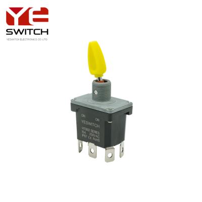 China High Current DPDT Metal Toggle Switch With PC Terminal For High-altitude Work Platform for sale
