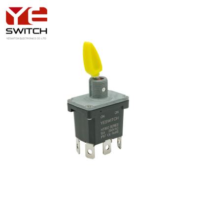 China High Current DPDT Metal Toggle Switch With PC Terminal For High-altitude Work Platform for sale