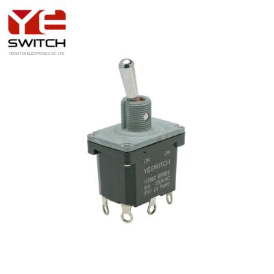 China Heavy Duty ON-ON DPDT Industrial Toggle Switch met soldeerterminal Te koop