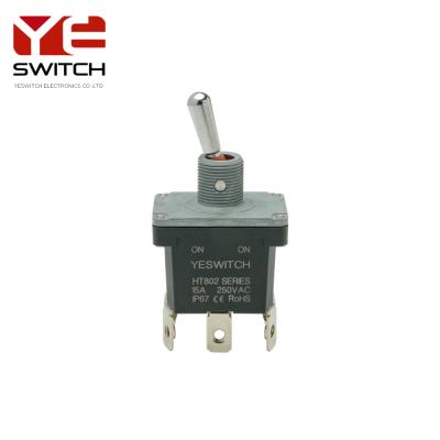 China ON-ON Industrial Metal Toggle Switch With Metal Handle For Fire Engine for sale