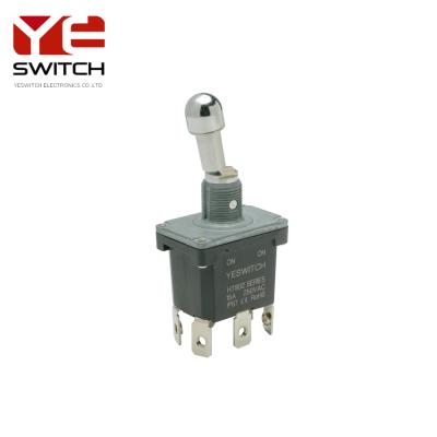 China Double Pole Industrial Metal Toggle Switch With Locking Handle For Excavator for sale