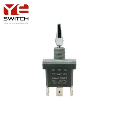 China ON-OFF-ON Industrial Metal Toggle Switch With PC Terminal For Loader for sale