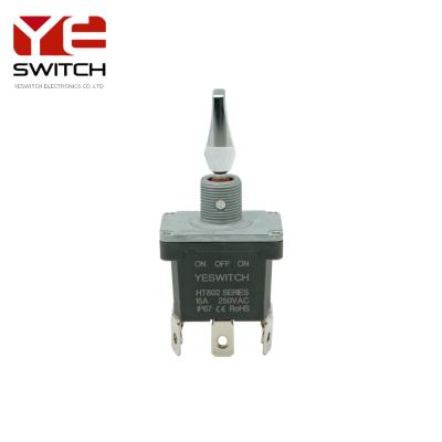 China Heavy Duty Industrial Metal Toggle Switch With Flat Metal Handle For Heavy Machinery Equipment for sale