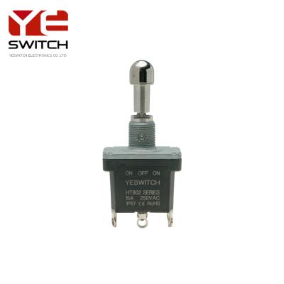 China Momentary Industrial Metal Toggle Switch With Locking Handle For Excavator for sale