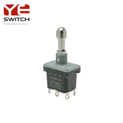 China Momentary Industrial Metal Toggle Switch With Locking Handle For Excavator for sale