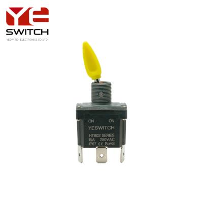 China Single Pole On-on Industrial Metal Toggle Switch With PC Terminal For Aerial Work Platform for sale