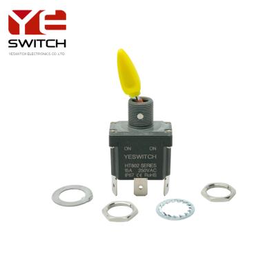 China Single Pole On-on Industrial Metal Toggle Switch With PC Terminal For Aerial Work Platform for sale