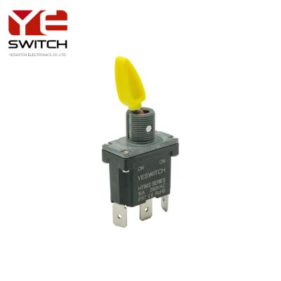 China Single Pole On-on Industrial Metal Toggle Switch With PC Terminal For Aerial Work Platform for sale