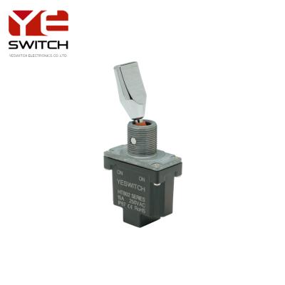 China Industrial Metal Toggle Switch With Flat Metal Handle And Screw Terminal For Construction Machinery for sale