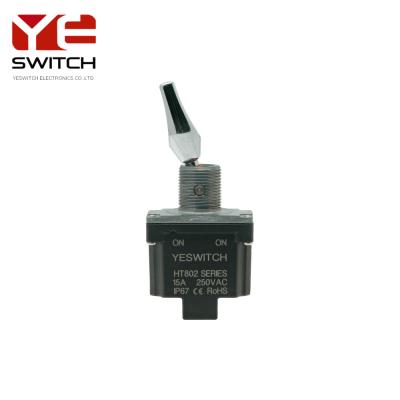 China Industrial Metal Toggle Switch With Flat Metal Handle And Screw Terminal For Construction Machinery for sale