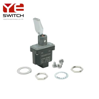 China Industrial Metal Toggle Switch With Flat Metal Handle And Screw Terminal For Construction Machinery for sale