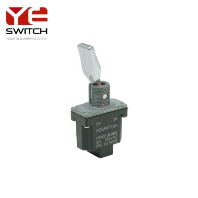 China Industrial Metal Toggle Switch With Flat Metal Handle And Screw Terminal For Construction Machinery for sale