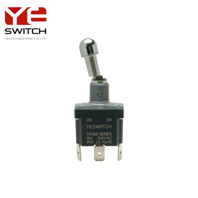 中国 トーグリングスイッチ SPST 3ピン 15A 28VDC 高空作業プラットフォームのためのPC端末 販売のため