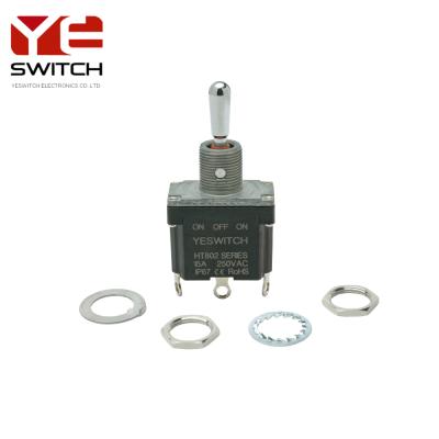 Cina Interruttore di scambio metallico a polo singolo ON-OFF-ON con terminale di saldatura in vendita