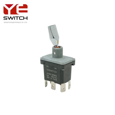 中国 高所作業プラットフォーム用フラットメタルハンドル付き金属トグルスイッチダブルポール 販売のため