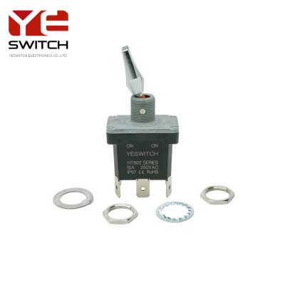 中国 高所作業プラットフォーム用フラットメタルハンドル付き金属トグルスイッチダブルポール 販売のため