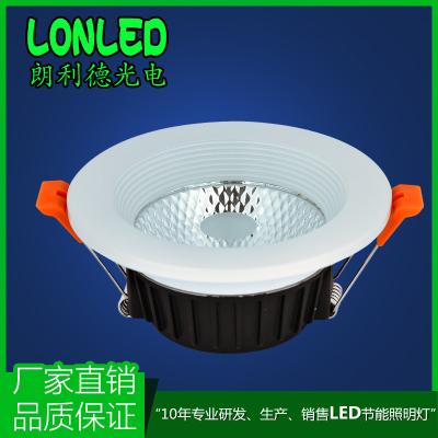 China Aluminum Case 3 inch 7W Recessed LED COB Downlight  White---Lonled for sale