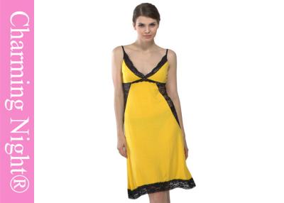China Elegant Sexy Adult Women Young Girls Nightgown Dress Long Sleepwear With Lace for sale
