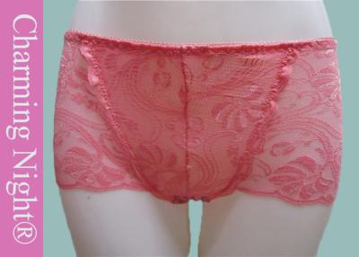 China Factory Sexy Transparent Beautiful Mature Womens Lace Boxer Underwear For Girls for sale