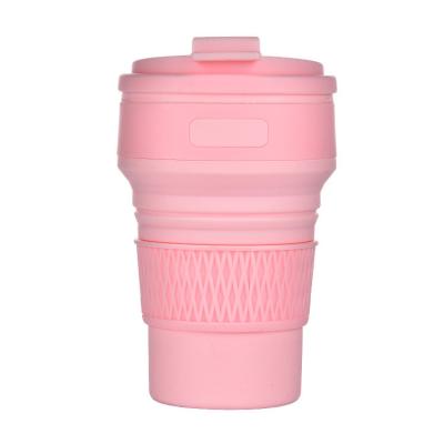 Cina personalizzazione pieghevole del regalo della tazza di caffè del silicone della bottiglia di 5.5*13cm 12oz Drinkware in vendita