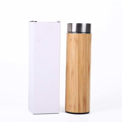 Cina bottiglia del tè isolata bottiglia di bambù di acciaio inossidabile di 550ml 350ml con tè Infuser in vendita