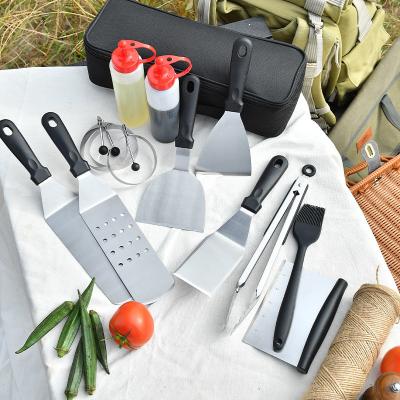 Cina Griglia di campeggio Kit Kitchen Barbecue Utensil Set di acciaio inossidabile di RosH in vendita