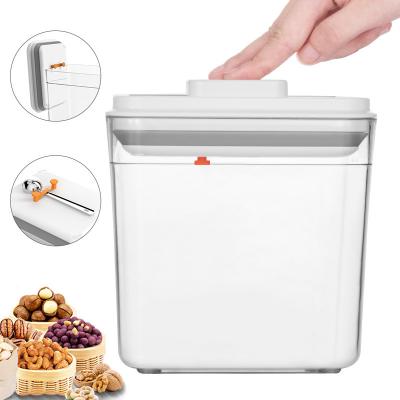 Cina contenitori di plastica del cereale 1000ml-2300ml insieme ermetico dei contenitori di stoccaggio di alimento di 7 pezzi in vendita