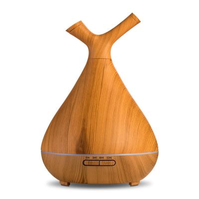 China 3 in 1 400M Lessential Oil Diffuser Houten Korrel Stille Verdampingsluchtbevochtiger Te koop