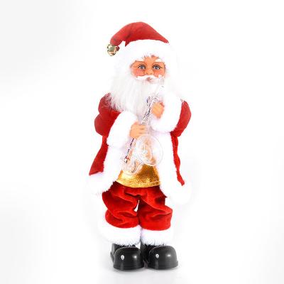 Cina Decorazione elettrica di Santa Claus Plush Toys Holiday Home di Natale in vendita