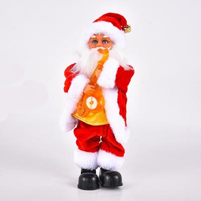 Cina Decorazione elettrica di Santa Claus Plush Toys Holiday Home di Natale in vendita