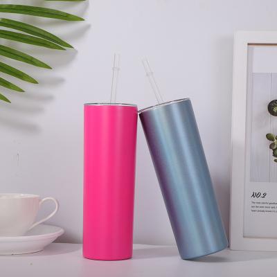 Cina Chiavetta scarna With Clear Lid di acciaio inossidabile 20oz e paglie in vendita