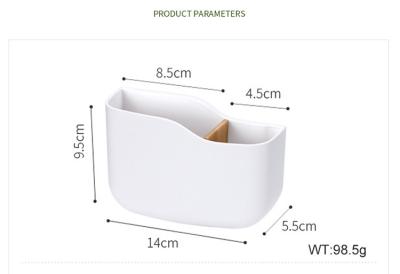 Cina Scatola di stoccaggio di plastica di organizzazione di stoccaggio della famiglia 14*9.5*5.5 cm con il muro divisorio in vendita