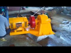 Micro turgo turbine testing before delivery