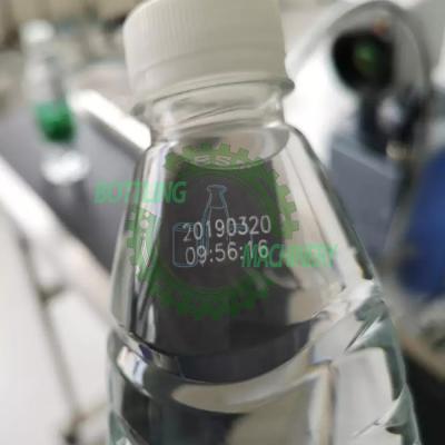 Cina stampante volante di codice del laser di CO2 della data della bottiglia dell'ANIMALE DOMESTICO di 15W 10000BPH in vendita
