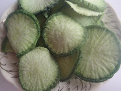 Cina Il vuoto affettato qualità premio Fried Vegetable Dried Green Radish fa un spuntino in vendita