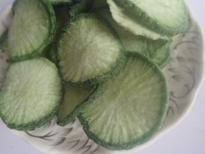 Cina Il vuoto affettato qualità premio Fried Vegetable Dried Green Radish fa un spuntino in vendita