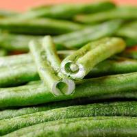 China OU KOSHER Vacuum Fried String Bean Crispy Vegetable Snack 5kg Bulk for sale